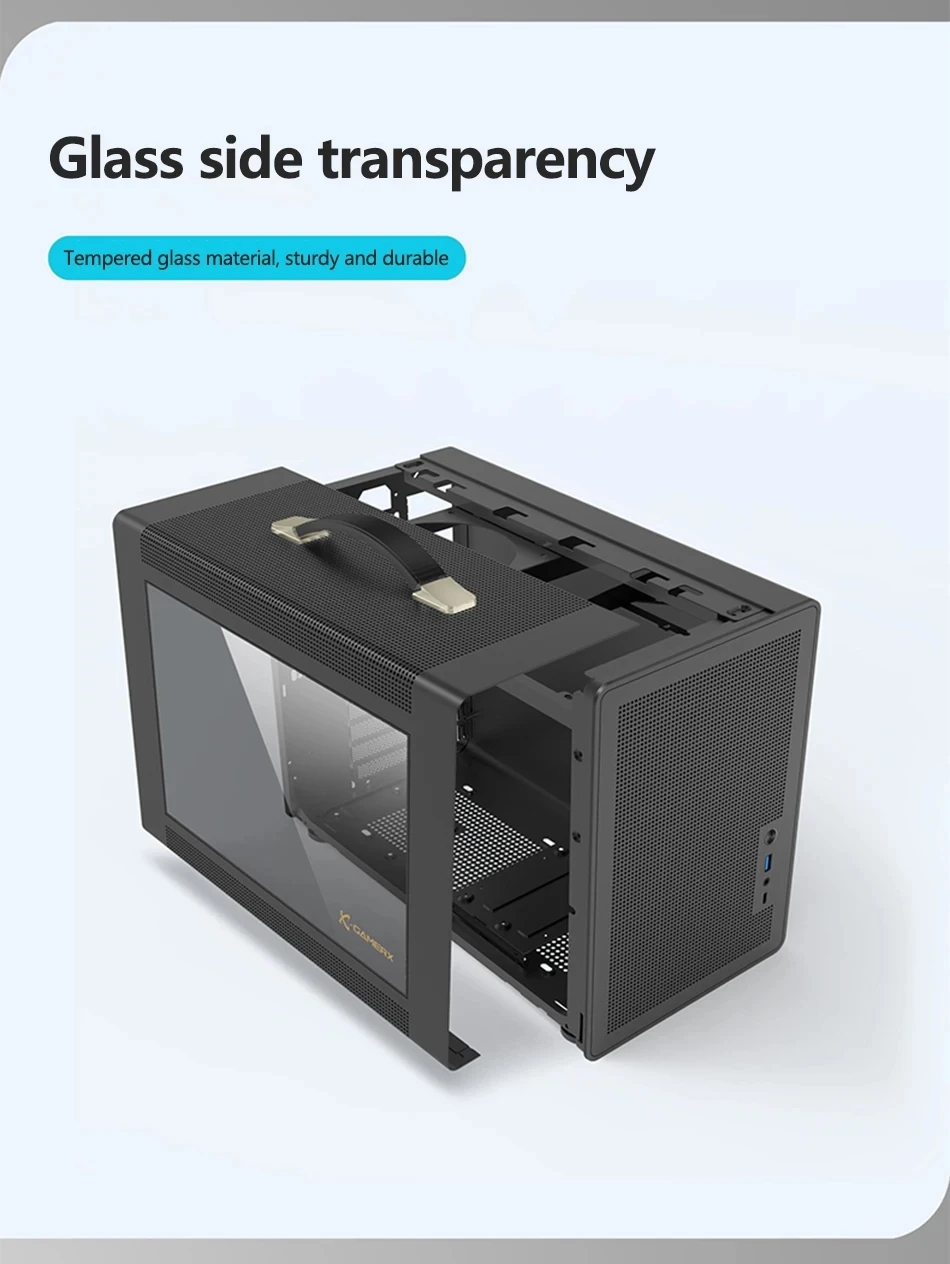 Power Train P60 Portable Case Portable MATX Main Board Type-C Desktop ...