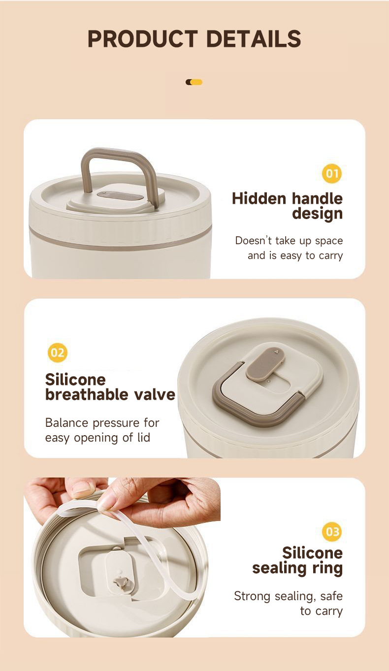 Stainless Steel Insulated Lunch Box *1/*2 Microwave Heated Student ...