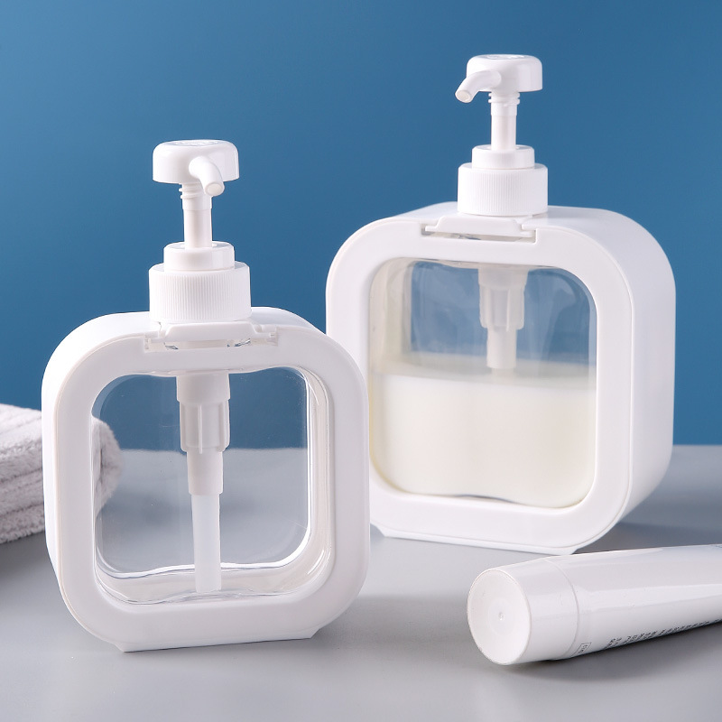 500/300ML Clear Plastic Pump Bottles Kitchen Liquid Soap Dispenser ...