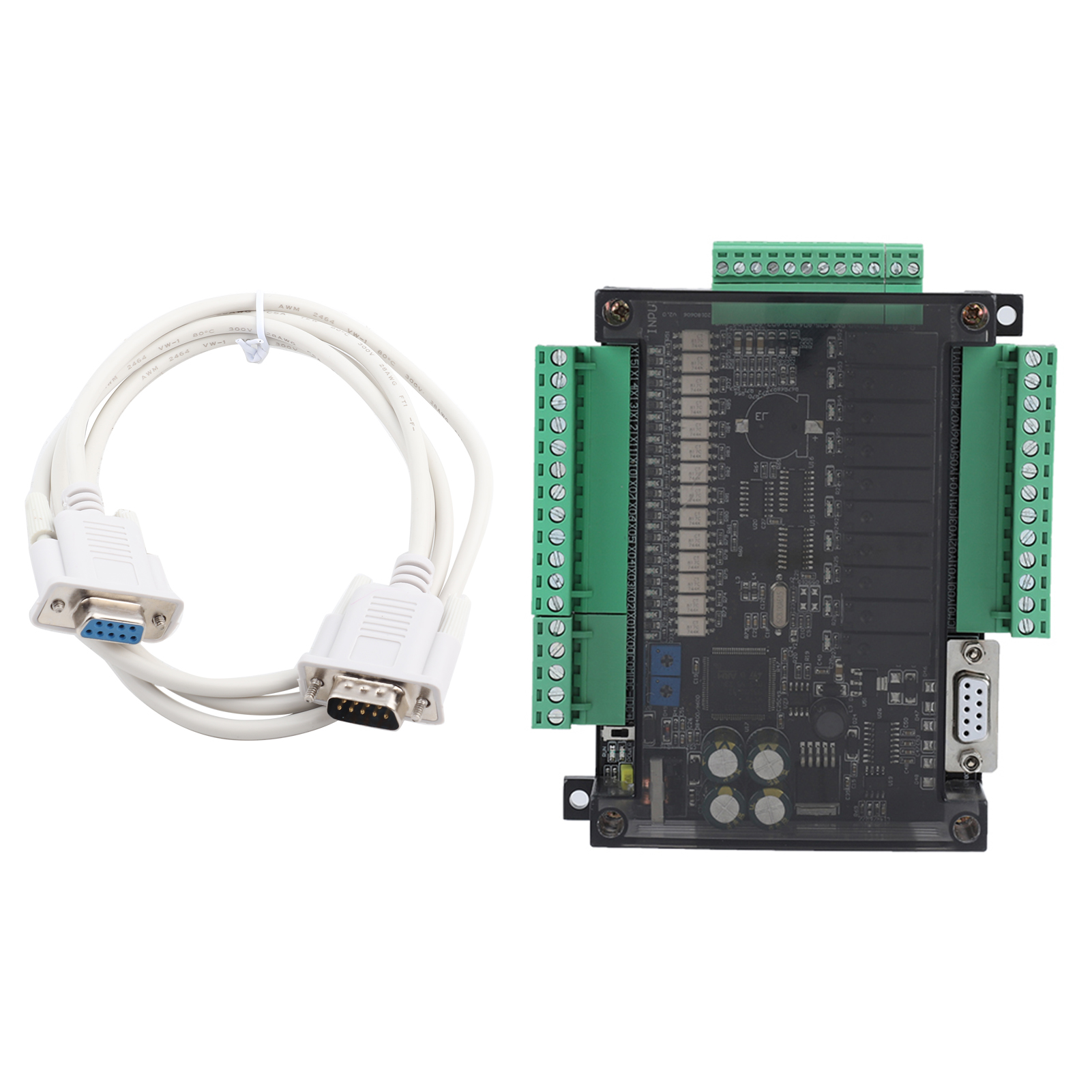 LE3U FX3U 24MR 6AD 2DA RS485 RTC (real time clock) 14 input 10 relay output 6 analog input 2 ...