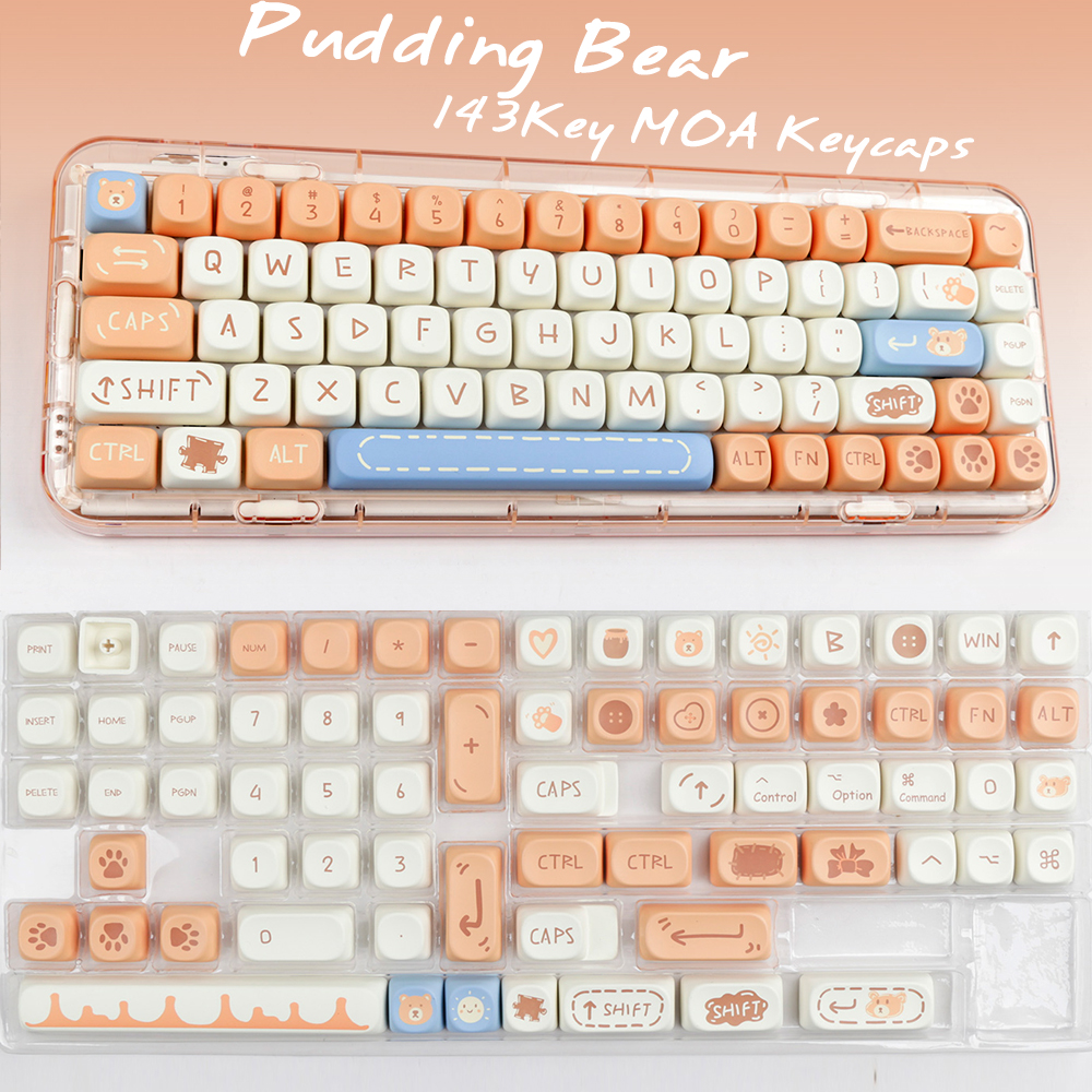 Anime Capybara Keycaps 135Keys/Set PBT MDA Profile DYE-SUB DIY Custom ...