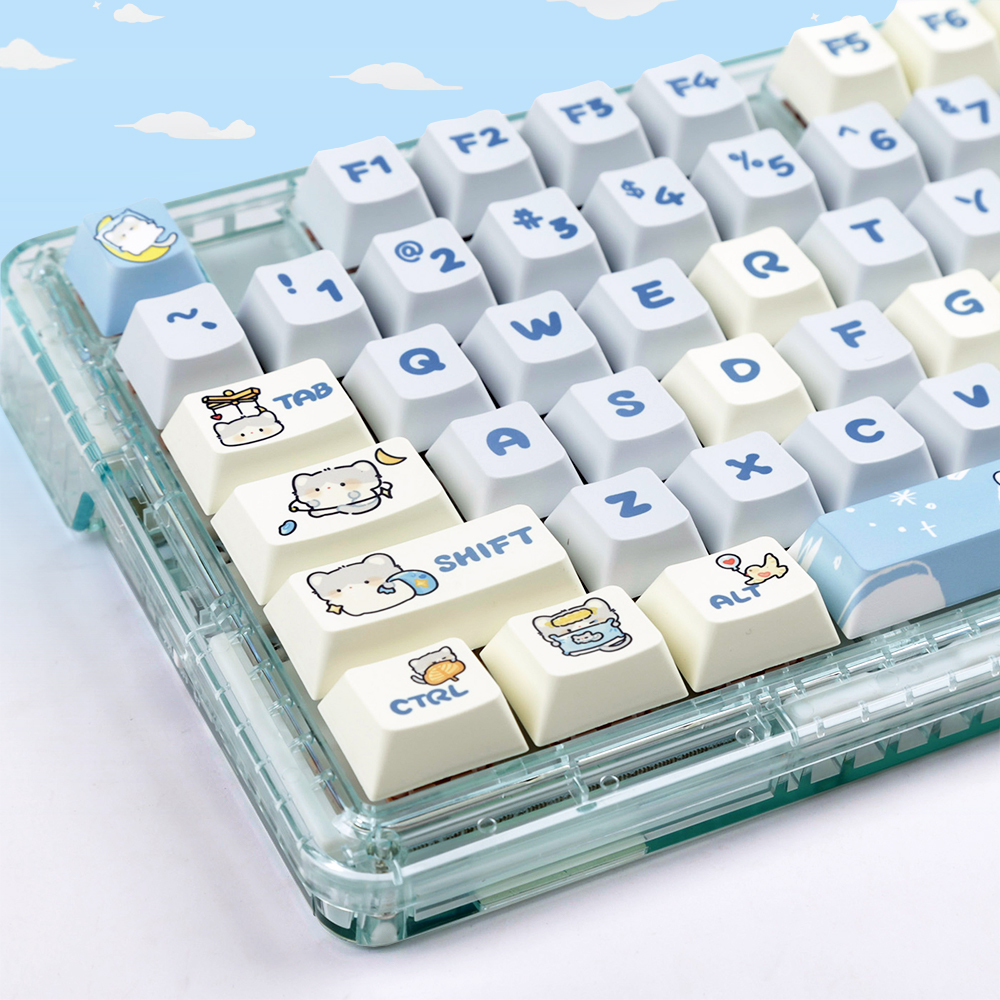 Anime Capybara Keycaps 135Keys/Set PBT MDA Profile DYE-SUB DIY Custom ...