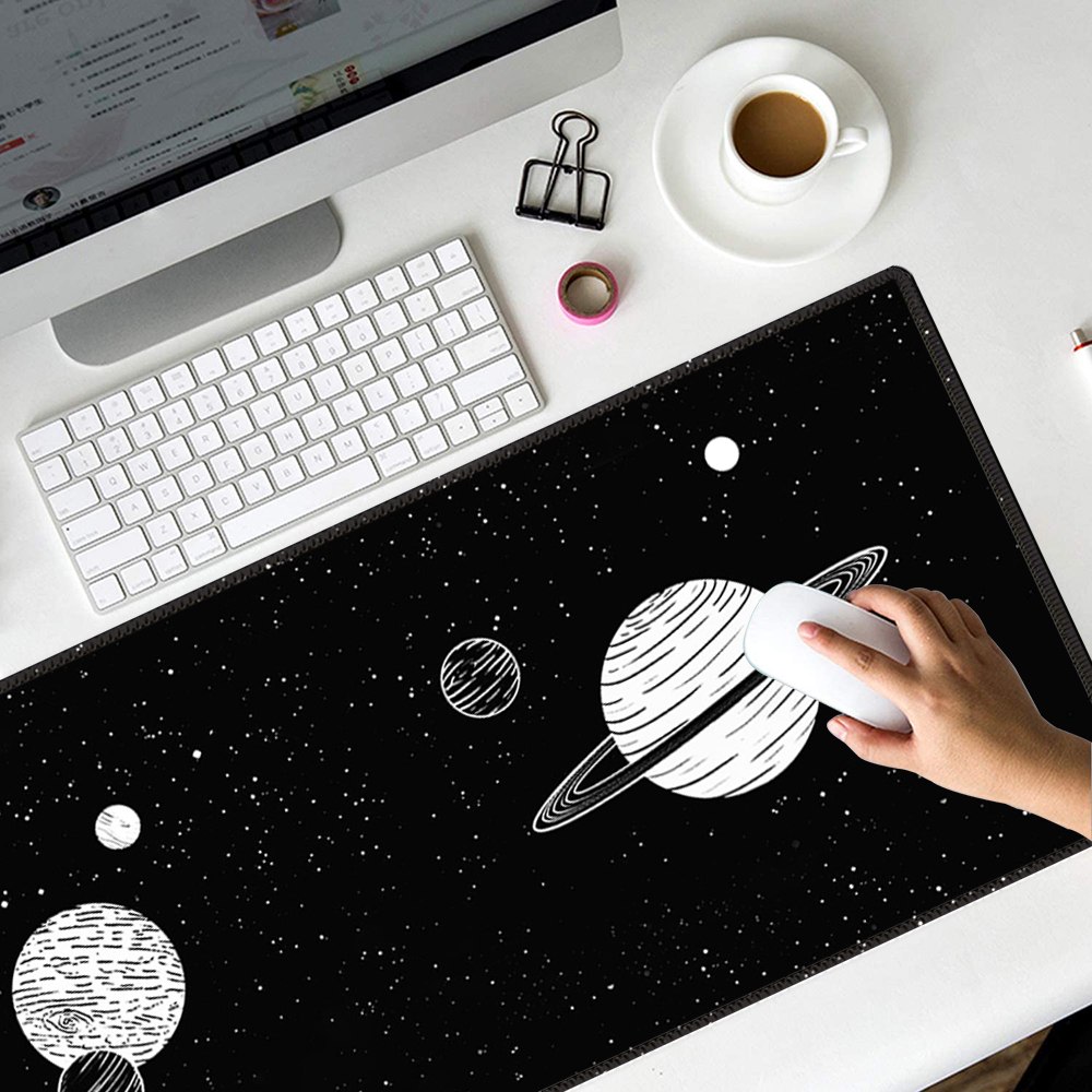 Solar system Mousepad LargeMousepad Gaming Mouse pad Stitched Edge ...
