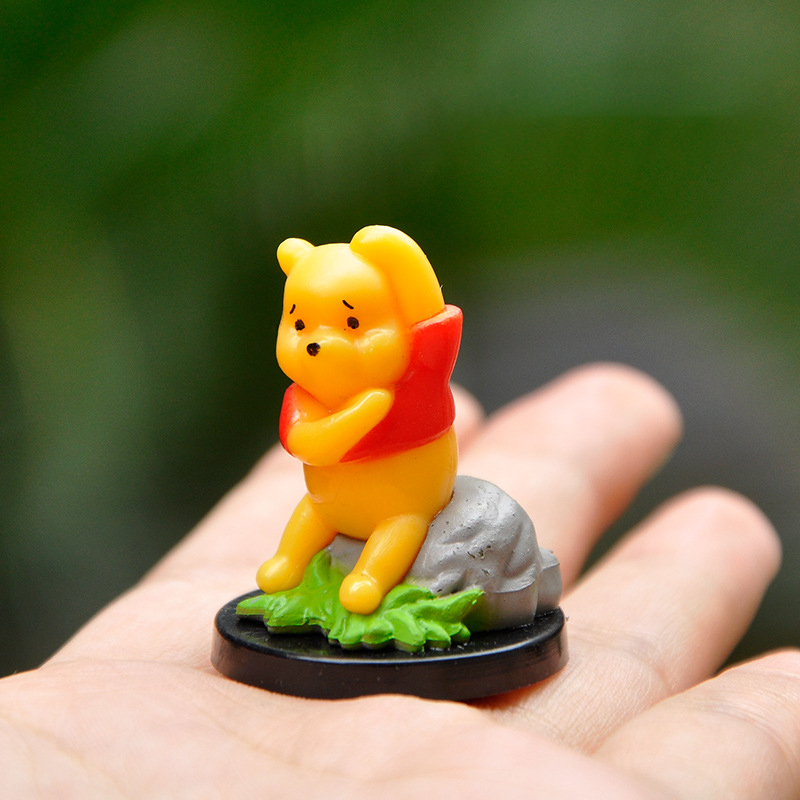 7Pcs/Set 3-5cm Disney Anime Cartoon Pooh Bear Figure Edward Pooh Honey ...