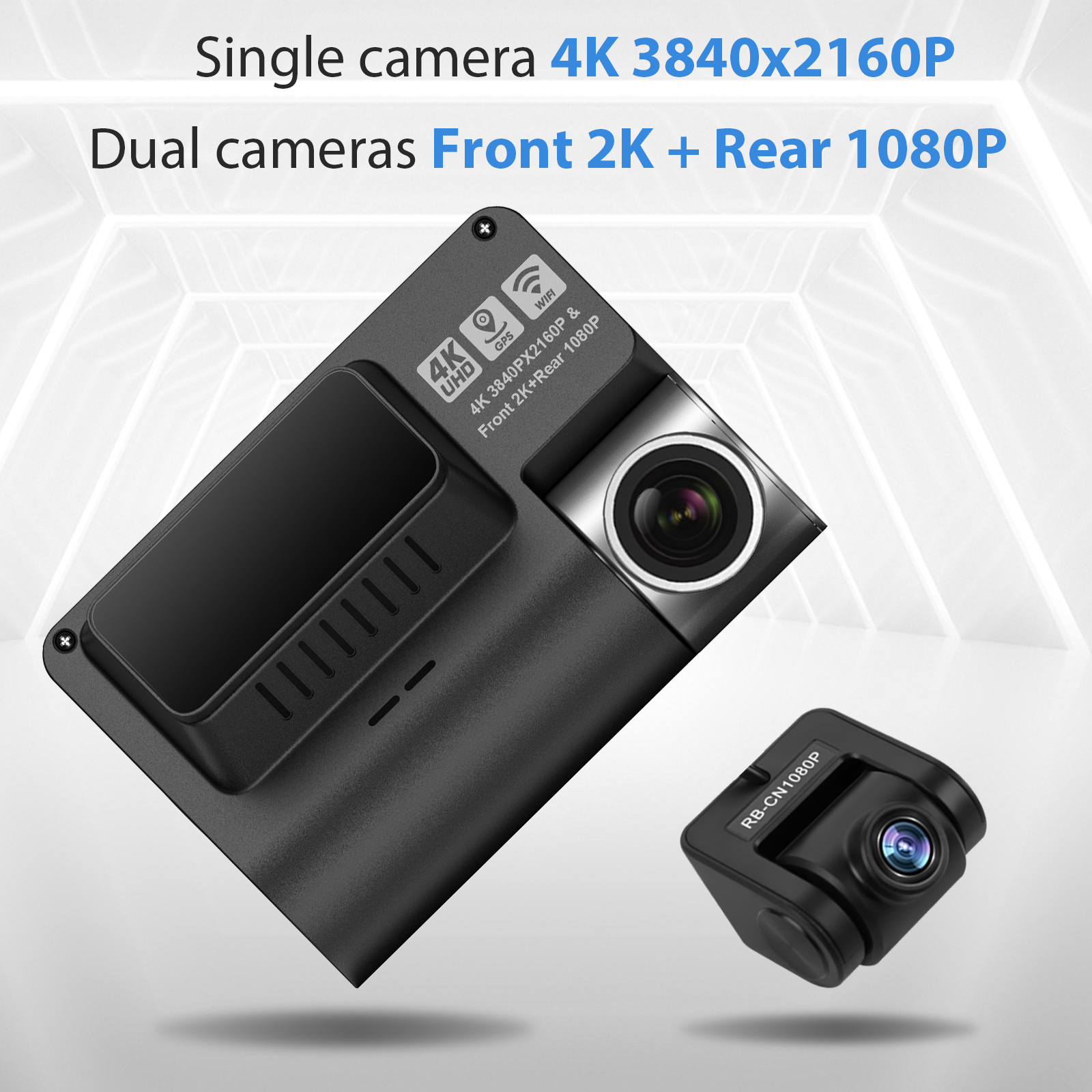 70mai Pro Plus dash cam V55 2160P + rear camera IMX535 built-in GPS 4K ...