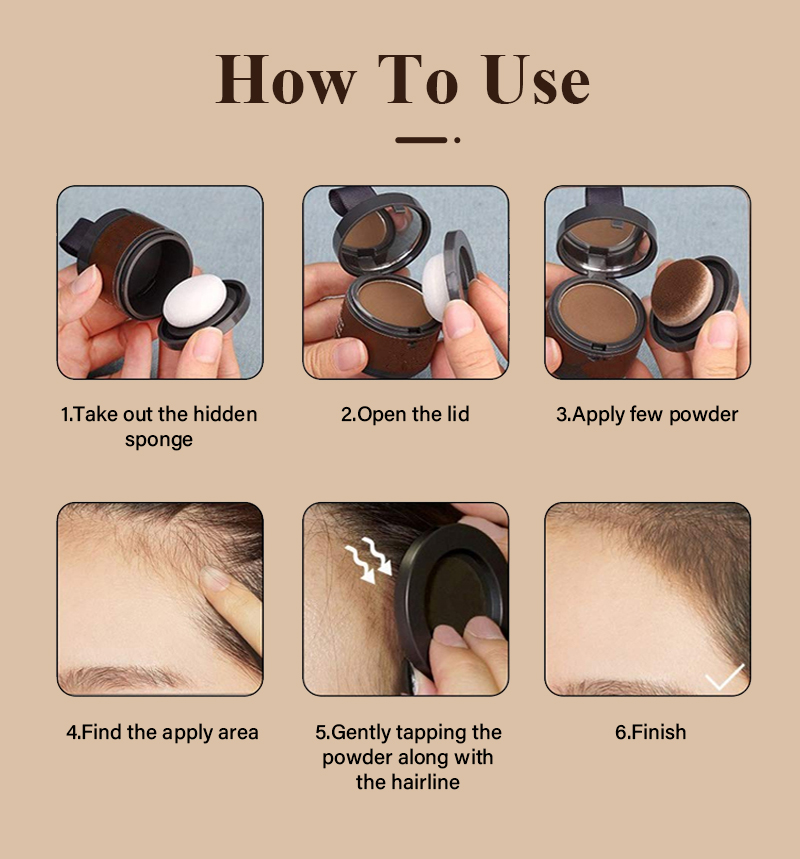 SEVICH Hair Powder Texture Hairline Powder Waterproof Hair Thickener ...