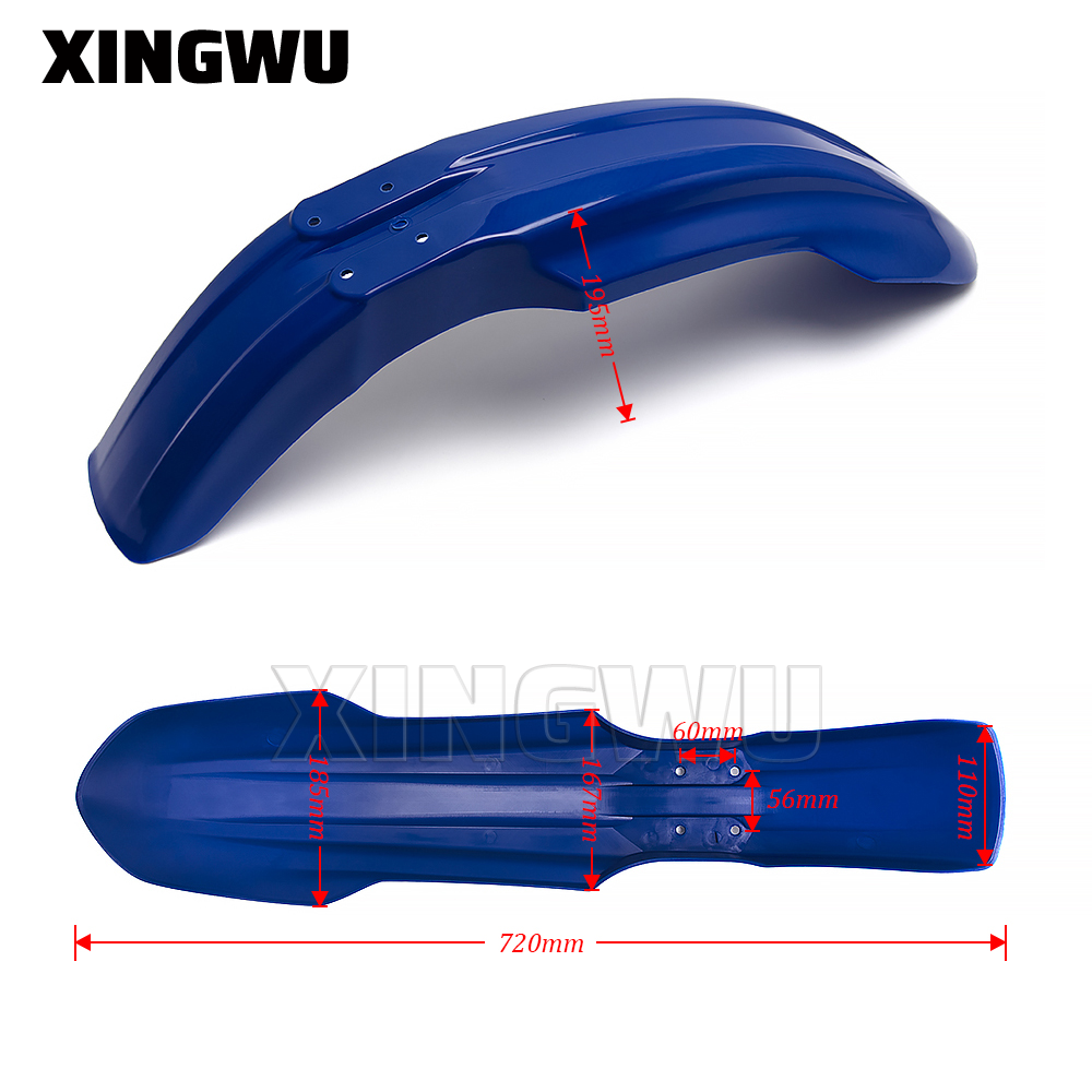 YZ125 Mudguard Plastic Kit Fender Radiator Shrouds Number Plate Fairing ...