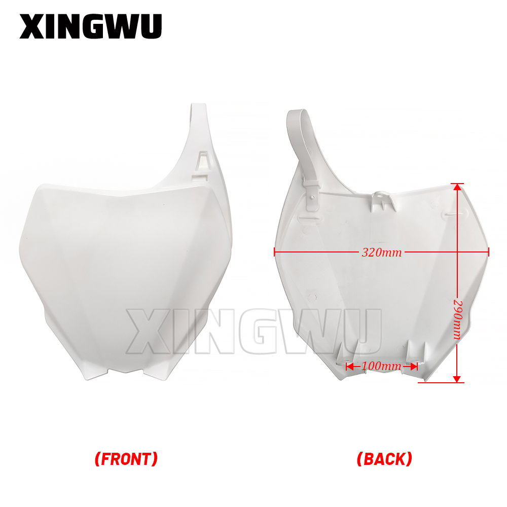 YZ125 Mudguard Plastic Kit Fender Radiator Shrouds Number Plate Fairing ...