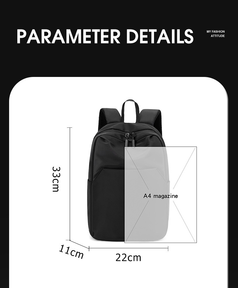 Small backpack men's small size trendy brand mini lightweight student ...