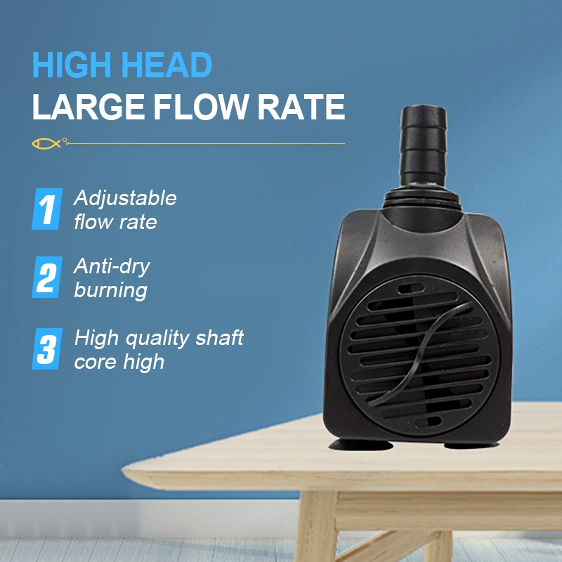 Submersible Aquarium Water Pump for Aquarium Fish Tank Hydroponics ...