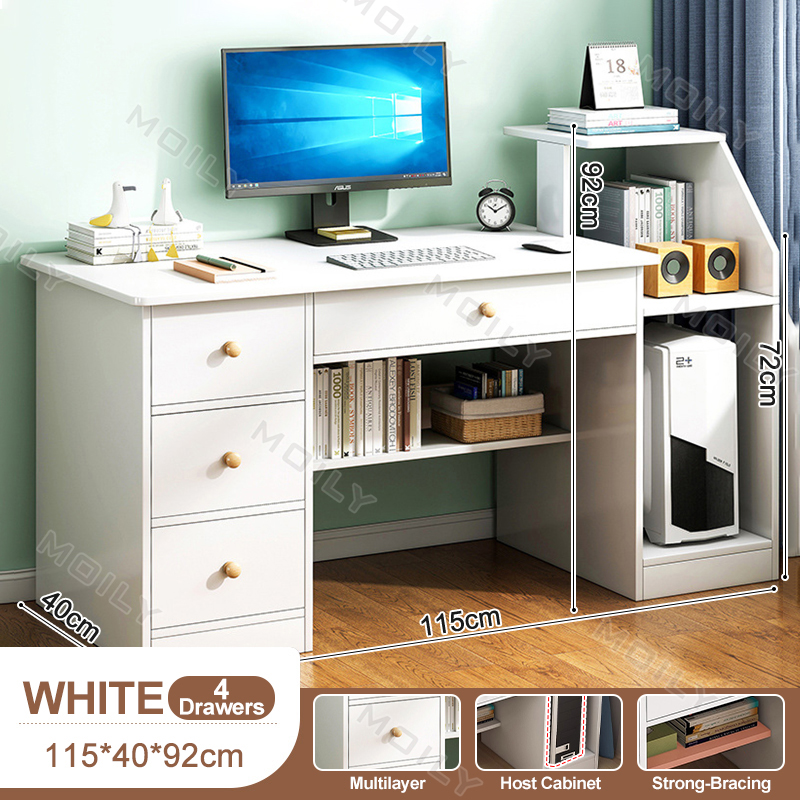 Computer Desk Study table Modern Desk Office Desk With Drawer And ...