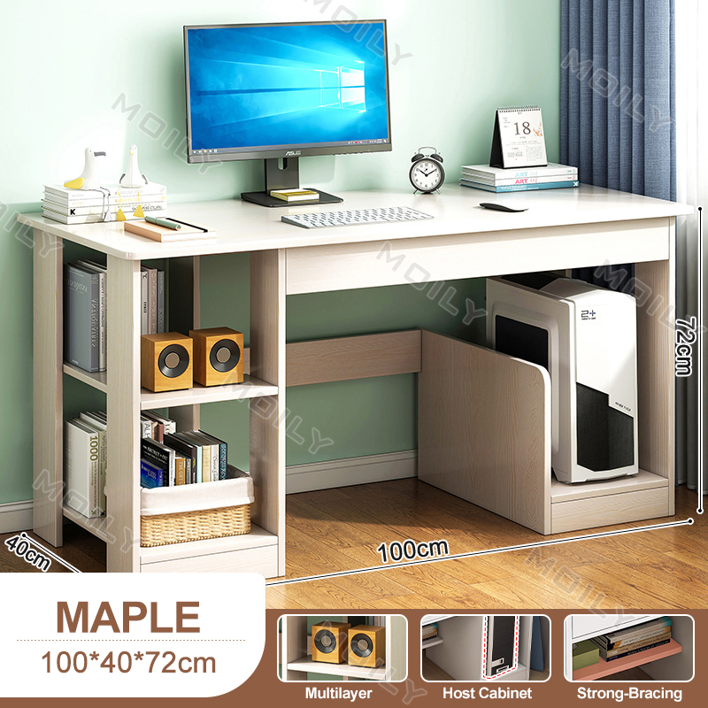 Computer Desk Study table Modern Desk Office Desk With Drawer And ...