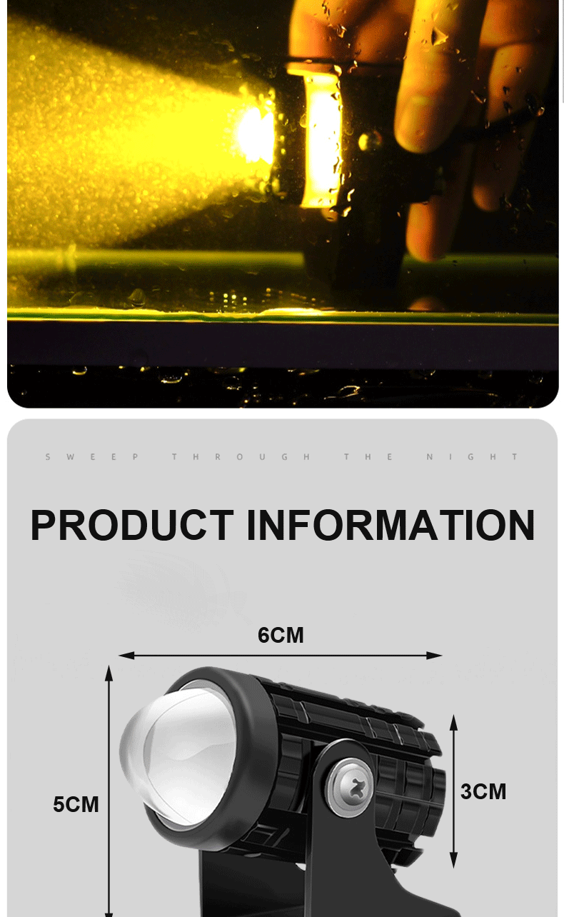 2PCS 60W Super Bright Mini Driving Light Set Led Light For Motorcycl ...
