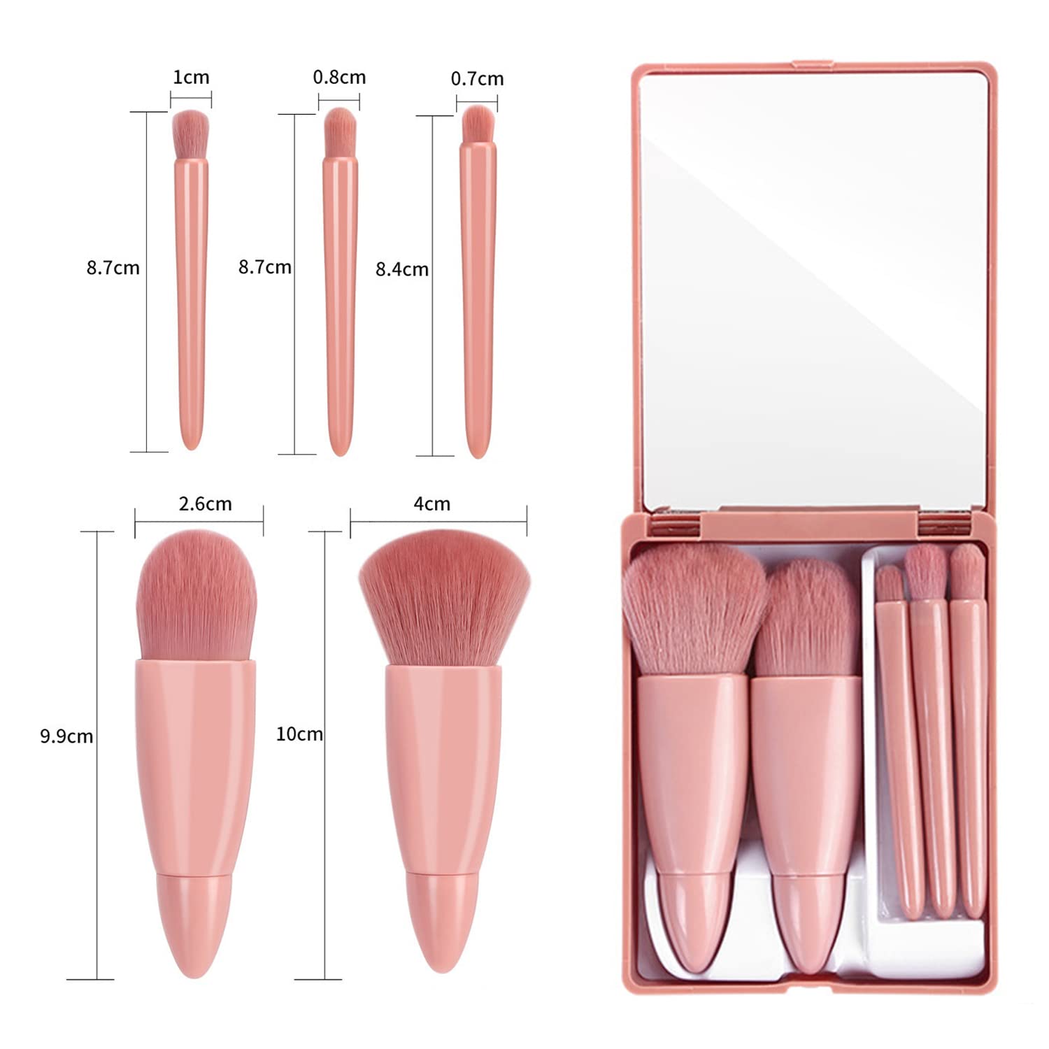 5pcs Mini Makeup Brushes Foundation Brush Make Up Brush Set High ...