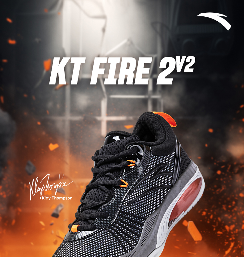 ANTA Men KT FIRE 2 V2 Klay Thompson Basketball Shoes Wear-resistant ...