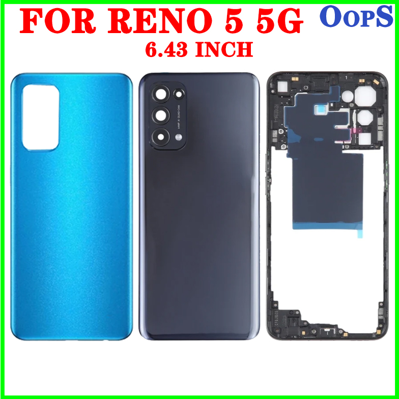 For OPPO Reno 5 5G Reno5 CPH2145 battery Cover Back Door LCD Front ...