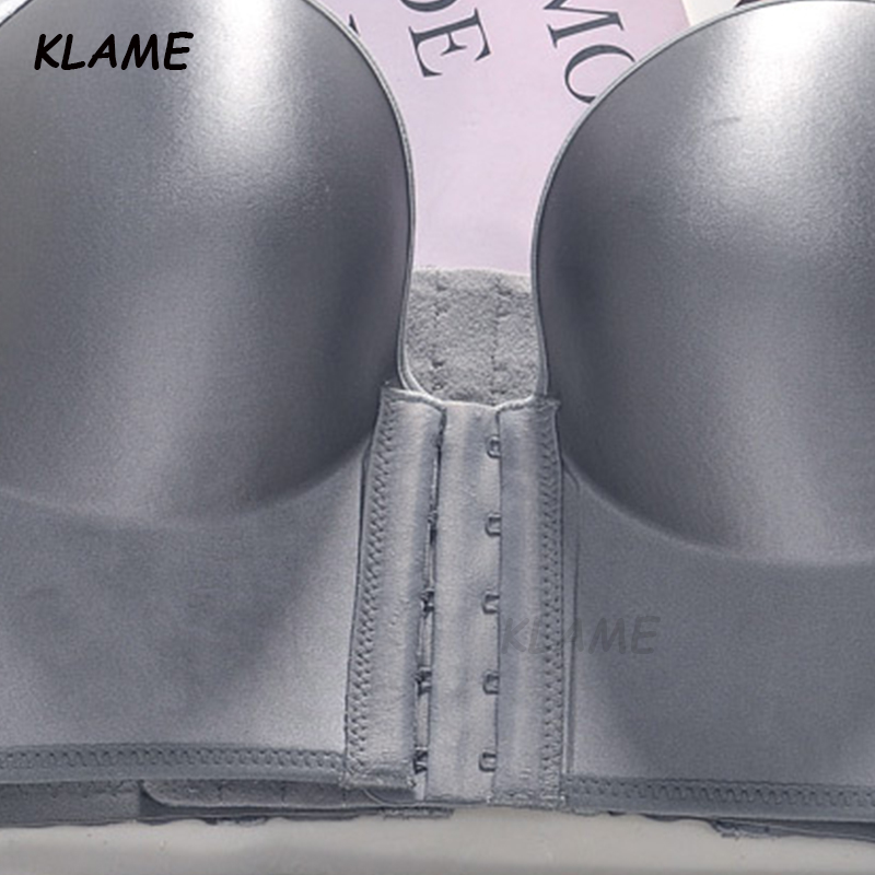 KLAME 34-50 CDE Plus Size Bra Adjustable Sexy Deep V-neck Bralette ...