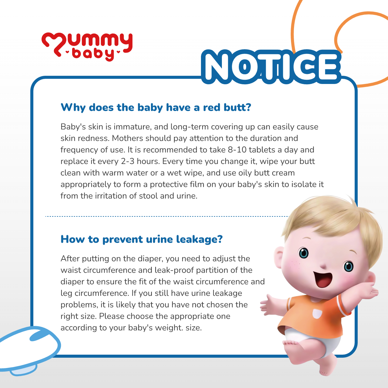 【MUMMY BABY】50-54PCS Baby diaper napkin Unisex Ultra thin and dry ...