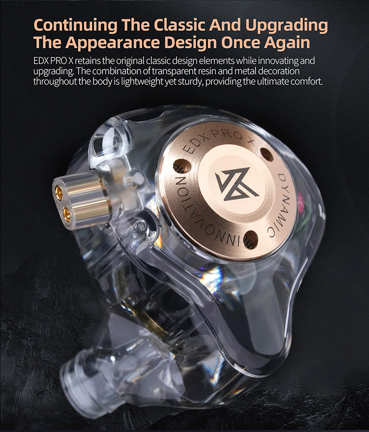 KZ EDX PRO X Earbuds Dynamic Drive Earphone HIFI Bass Earbud Sport ...