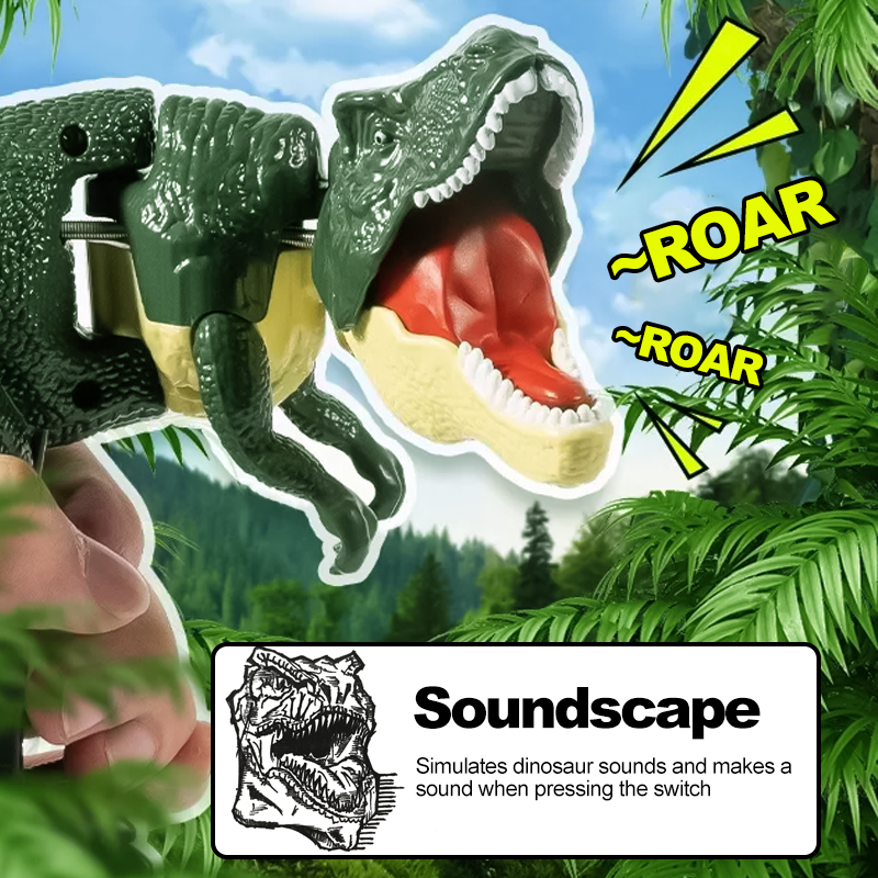 Shaking Head Dinosaur Toy That Can Light Up And Make Sounds By Manually ...