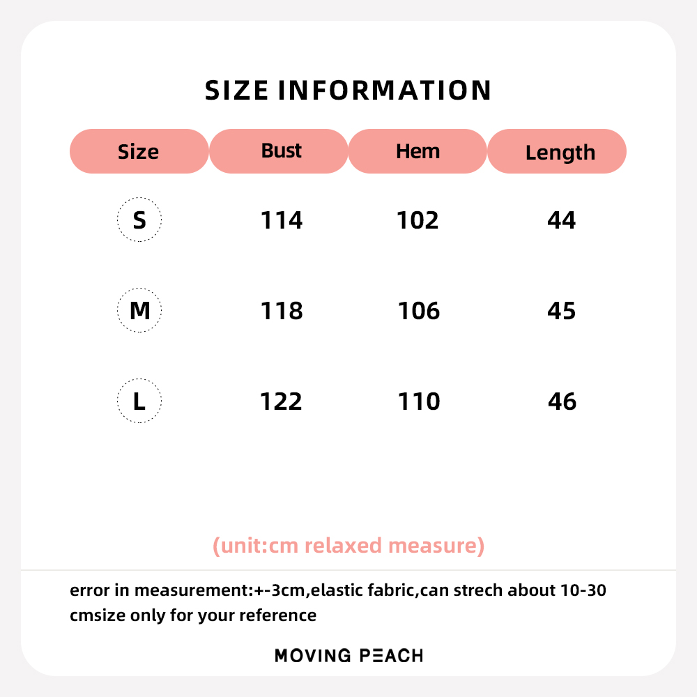 MOVING PEACH Sweatshirt For Women Sports Crewneck Pullover Loose ...