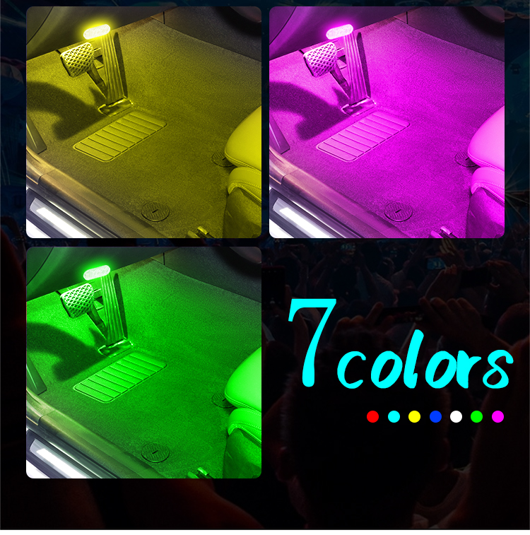 6 LED Rechargeable Touch Light, Car Interior Dome, Roof, Ceiling ...