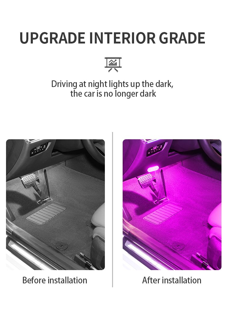 6 LED Rechargeable Touch Light, Car Interior Dome, Roof, Ceiling ...