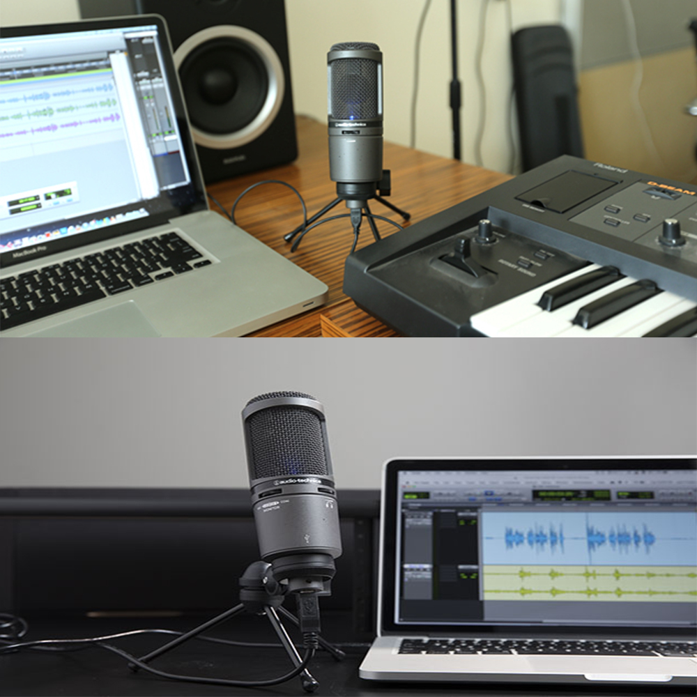 Audio Technica AT2020USB+ USB Microphone PC Mic AT2020 USB Plus ...