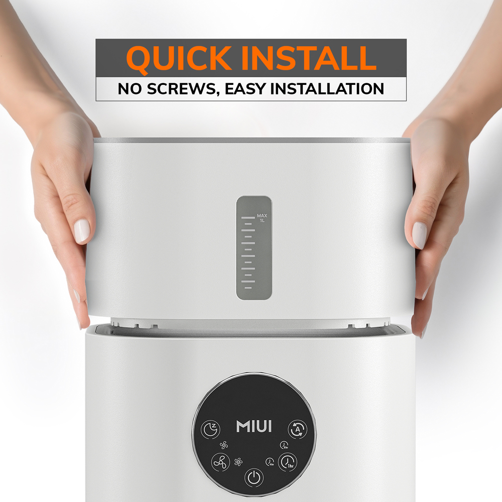 MIUI Air Purifier & Humidifier 2-in-1 Triple HEPA Filtration Removes ...