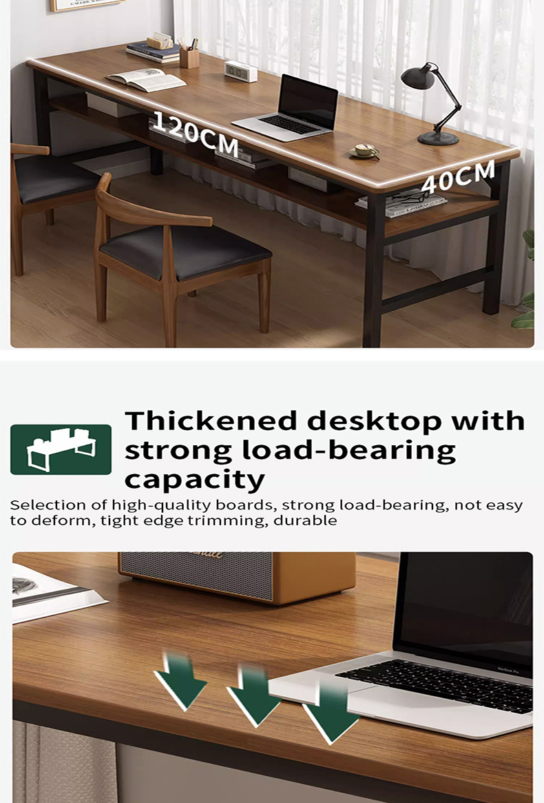 Study Desk with Drawer Solid Wood Computer Office Desk for Home Office ...