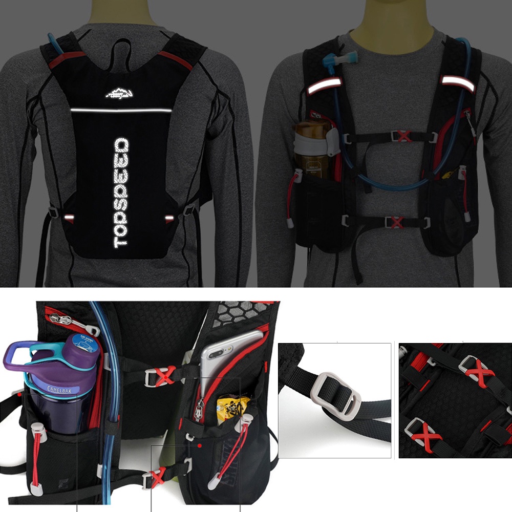 Newboler Cycling Backpack Bike Bag Hydration Pack Backpack with 2L ...