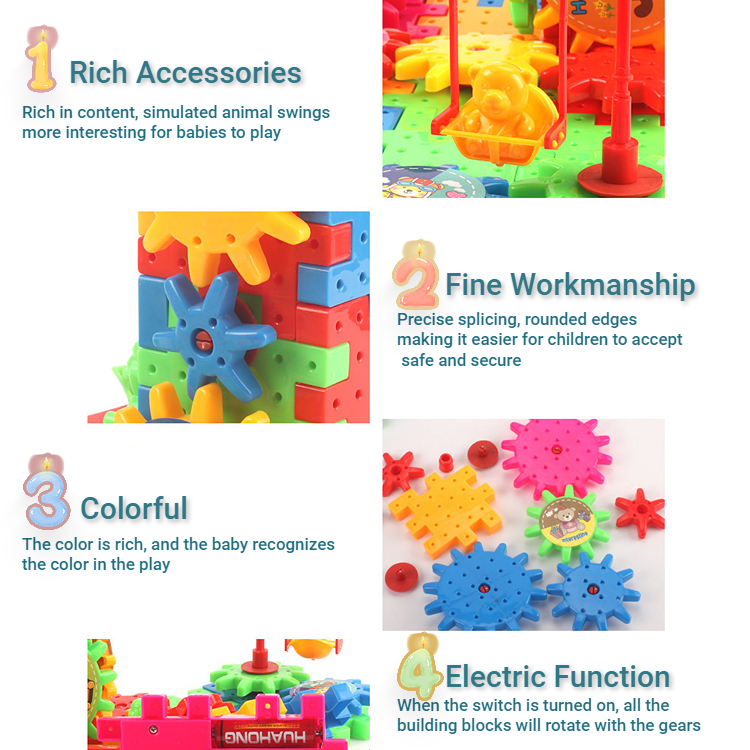 Big Building Blocks Blocks Kids Set Gift Toys for Kids DIY electric ...
