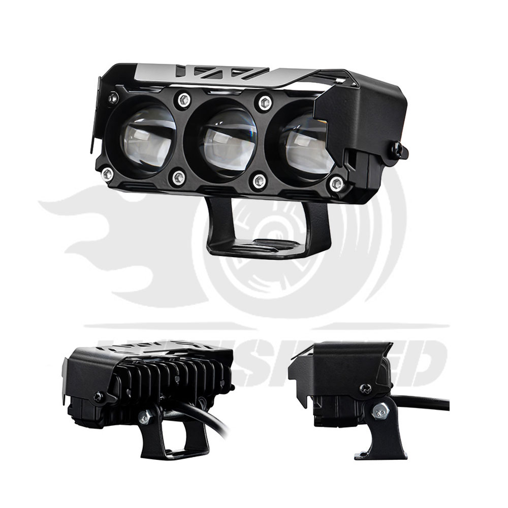 Hotspeed Tri Star Led Mini Driving Light For Motorcycle Super Bright