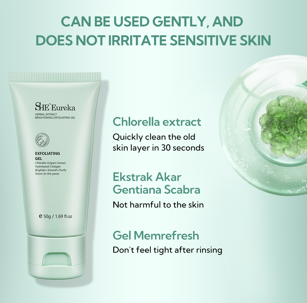 SHE Eureka Facial Body Scrub Herbal Extract Exfoliating gel for face ...