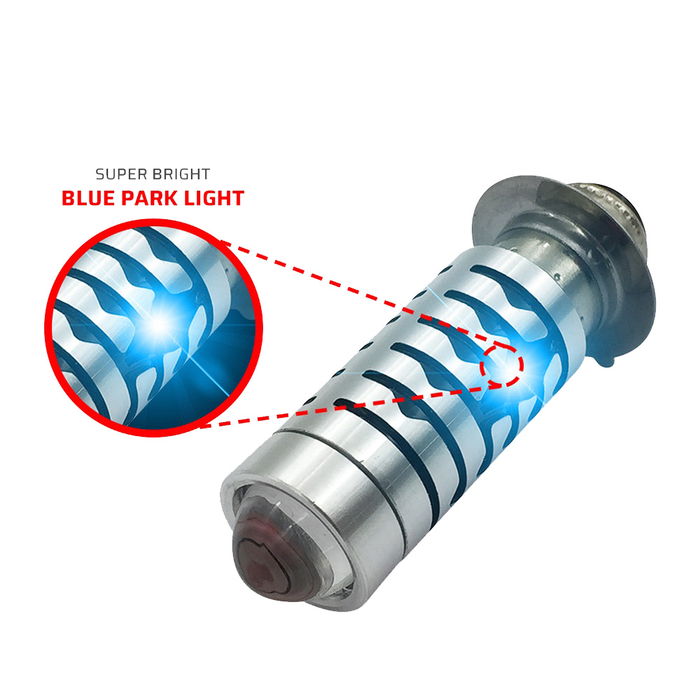 H4/P15D/BA20D 30W LED Motorcycle Headlight Bulb - 1000LM, 6000K Hi/Lo ...