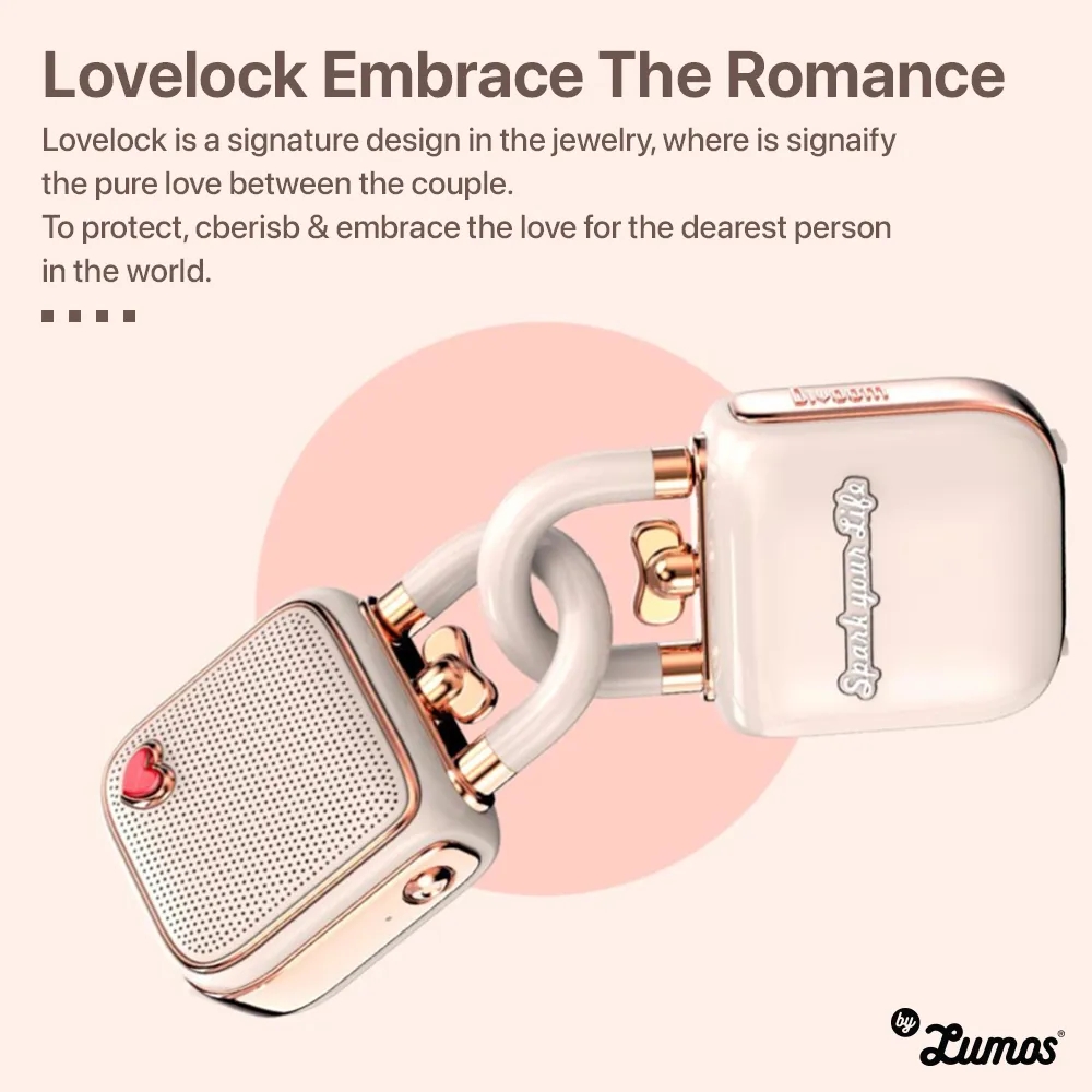 Divoom LoveLock Portable Bluetooth Speaker, Mini Cute Retro Stylish ...
