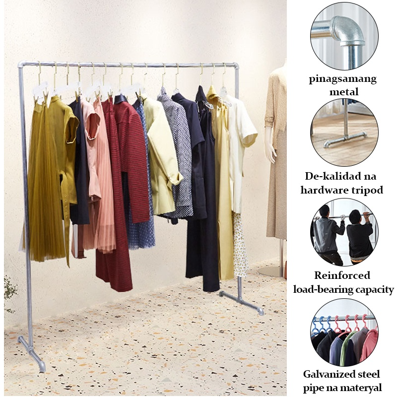 180CM Clothes Rack Stainless Sampayan Windproof Adjustable Clothes ...