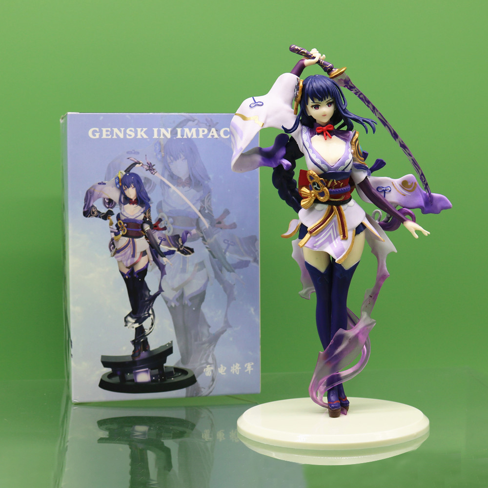 23cm Game Genshin Impact Figure Raiden Shogun Beelzebul Raiden Ei Thunder God PVC Action Figures ...