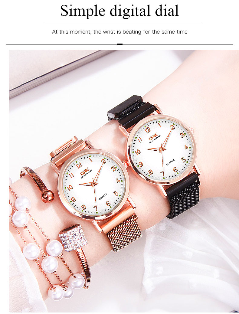 OPK Watch For Woman Elegant Waterproof Original Quartz Stainless Steel ...