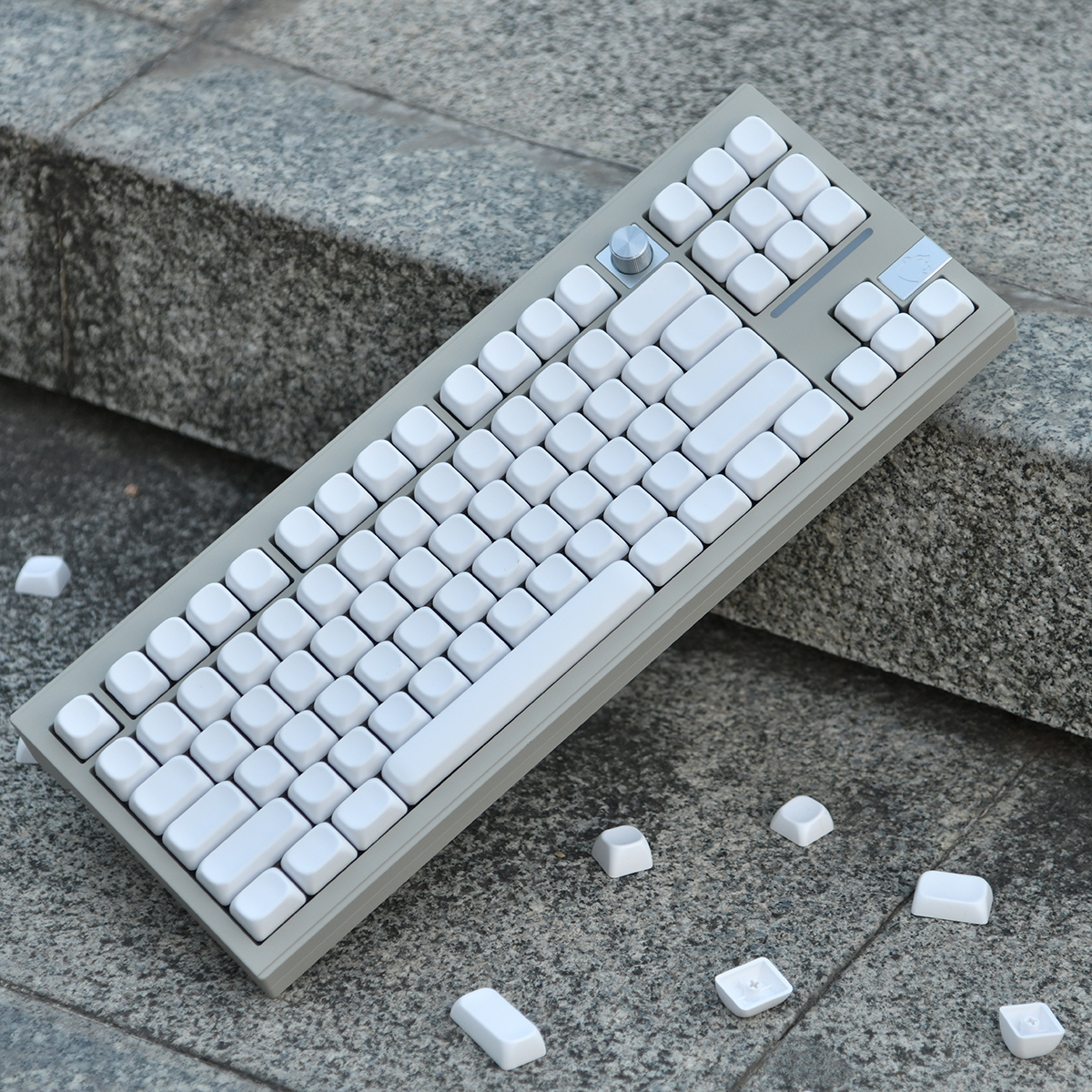 White ice large set 152 keys PBT keycaps MDA/SOA profile For mechanical ...