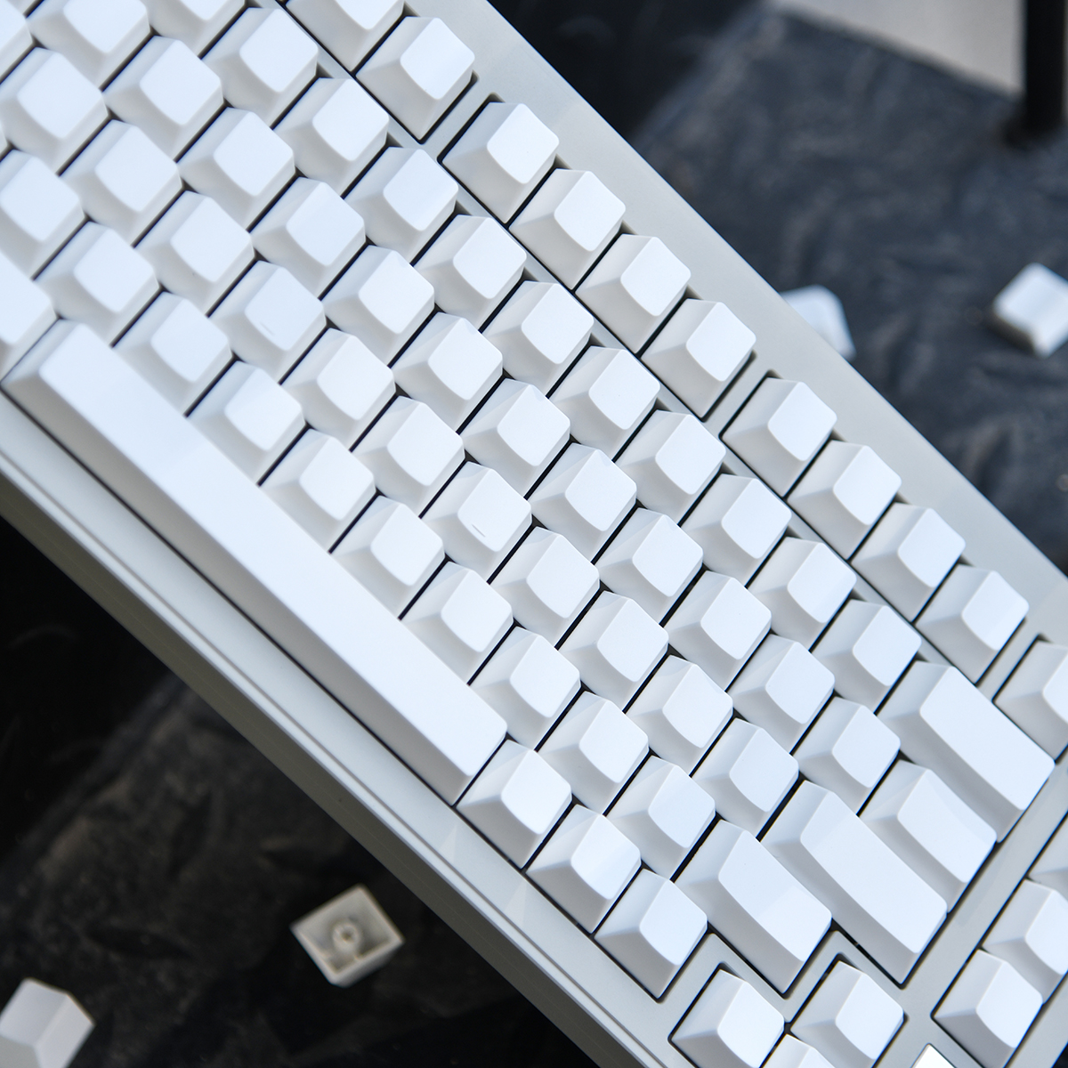 White ice large set 152 keys PBT keycaps MDA/SOA profile For mechanical ...