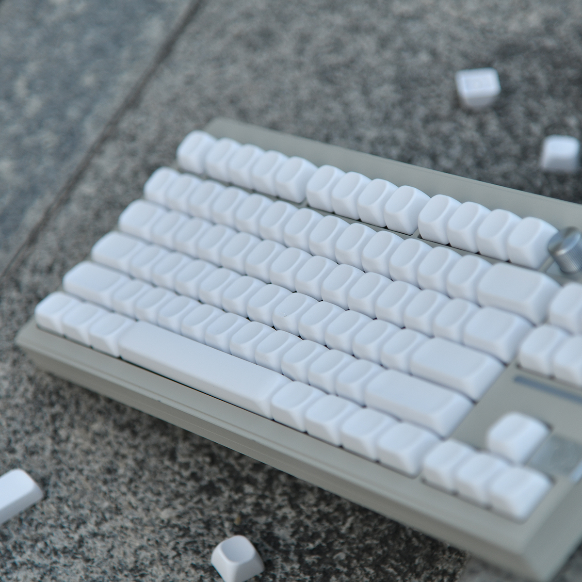 White ice large set 152 keys PBT keycaps MDA/SOA profile For mechanical ...