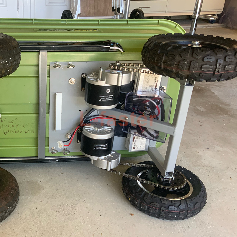 L-faster 10 Inch Dual Drive Inflated Wheel Electric Conversion Kit ...