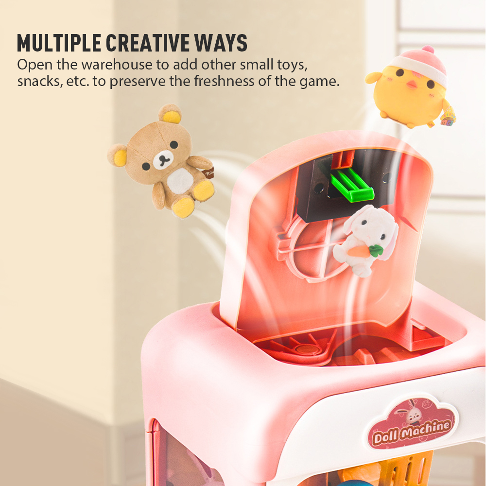 Mini Claw Machine Toys Children's Toy Claw Machine Clip Doll Machine ...