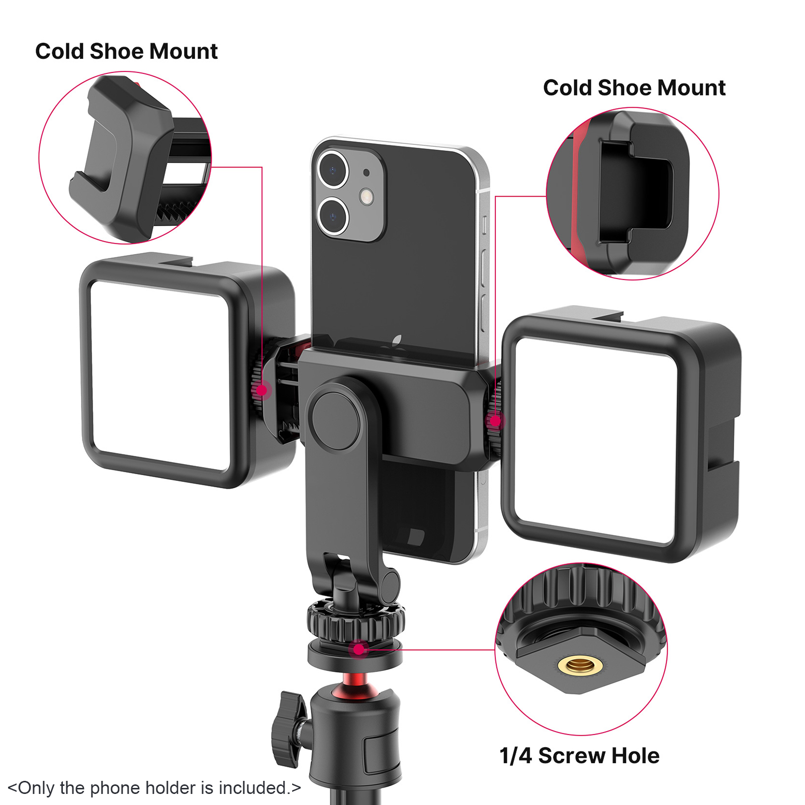 [READY] ST-06S Multi-functional Phone Holder Clamp Phone Tripod Mount ...