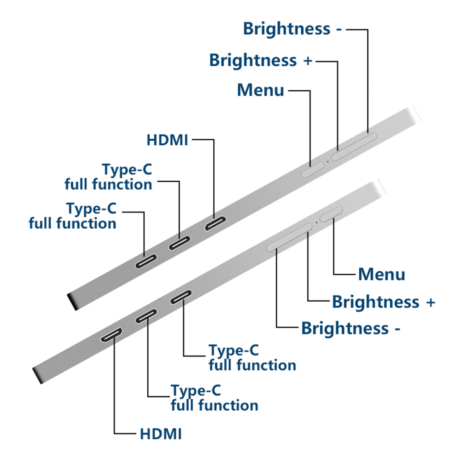 Laptop Screen Extender 15.4in HD 1080P IPS Retractable Stand Type C ...