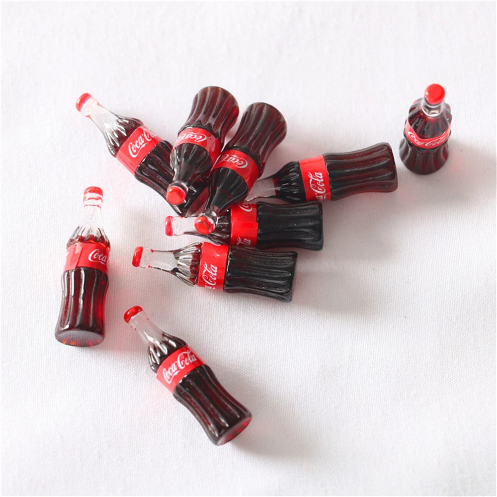 5PCS Mini Cola Soft Drink Bottle Scale Model Ornament Miniature ...