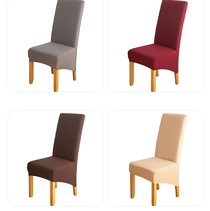 1 Piece High Back Chair Cover Solid Color Four Seasons Universal ...