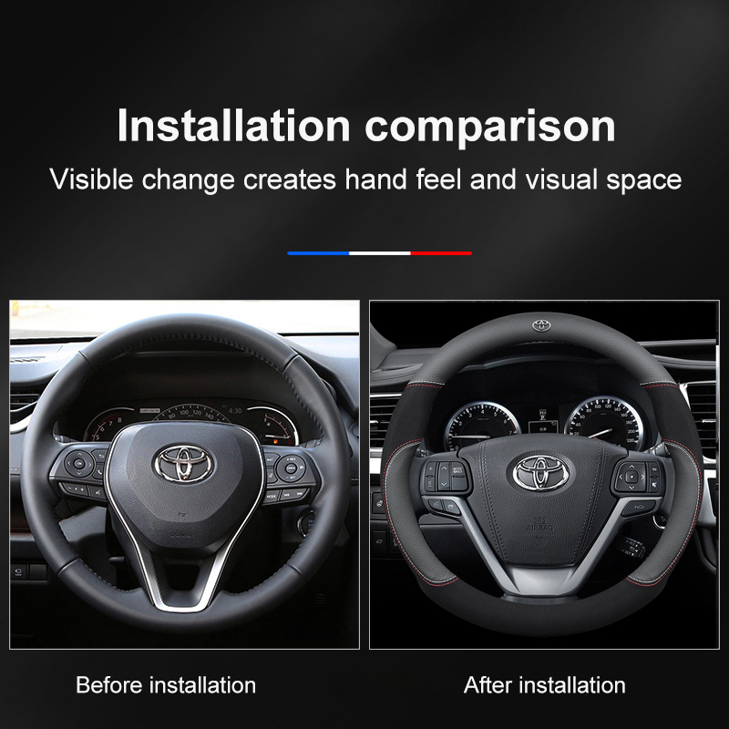 Anti-Fur Car Steering Wheel Cover For Toyota Avanza Vios Wigo Fortuner ...