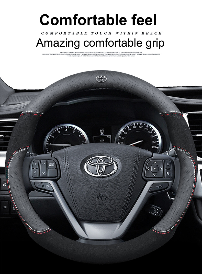 Anti-Fur Car Steering Wheel Cover For Toyota Avanza Vios Wigo Fortuner ...